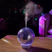 China Mirror Ball Essential Oil Diffuser 100ml 7 Color Lights Ultrasonic Aroma Diffuser for Home Office for sale
