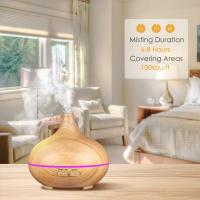 China 24V 150ml Wooden Cool Mist Humidifier Aroma Essential Oil Diffuser for Home Decorative Eco Friendly for sale