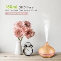 China 24V 150ml Wooden Cool Mist Humidifier Aroma Essential Oil Diffuser for Home Decorative Eco Friendly for sale