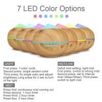 China CE FCC ROHS 200ml Quiet Aroma Essential Oil Diffuser with Night Light for Home Spa for sale