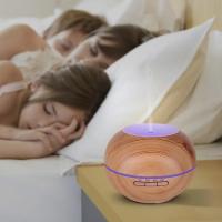 China 200ml Wood Grain Essential Oil Aroma Diffuser for Large Room with 7 Color Night Light 25-30 sqm Coverage for sale