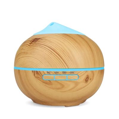 China Ultrasonic Essential Oil Aroma Diffuser 200ml Wood Grain for Home Office Hotel for sale