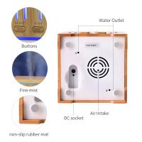 China Wholesale 200ml Bamboo Ultrasonic Aromatherapy Diffuser with LED Light for Home Fragrance for sale