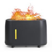 China 240ml Flame Ultrasonic Aroma Diffuser Humidifier with Warm LED Light for Hotels Homes for sale