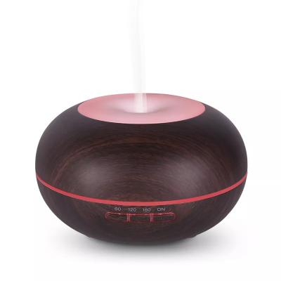 China 300ml Wooden Grain Ultrasonic Humidifier Aromatherapy Diffuser for Large Room 24V for sale