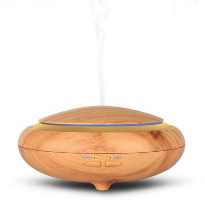 China Mini 150ml Ultrasonic Air Humidifier Aromatherapy Essential Oil Diffuser Wood Grain 24V for Office Bedroom for sale