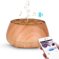 China 400ml Ultrasonic Aroma Diffuser with LED Color Change and Music Play for Home Office for sale