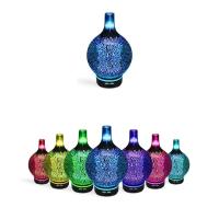 China 3D Glass Bottle LED Ultrasonic Aromatherapy Diffuser 150ml Essential Oil Humidifier for Home for sale