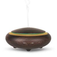 China 150ml Ultrasonic Aroma Diffuser Wood Grain Essential Oil Humidifier LED Light for Bedroom for sale