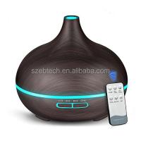 China Eco-Friendly Wood Grain 300ml Smart Ultrasonic Air Freshener Humidifier for Home for sale
