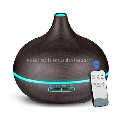 China Eco-Friendly Wood Grain 300ml Smart Ultrasonic Air Freshener Humidifier for Home for sale