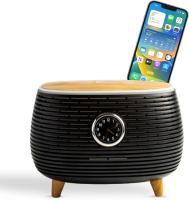 China Ultrasonic Cool Mist Humidifier 400ml Essential Oil Aroma Diffuser with Speaker and Clock for Bedroom for sale