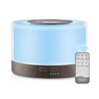 China 500ml Wood Grain Aromatherapy Essential Oil Diffuser with Remote Control for sale
