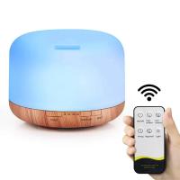 China 500ml Remote Control Cool Mist Humidifier Aroma Essential Oil Diffuser with Auto Shut Off LED Light for sale