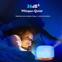 China 500ml Remote Control Cool Mist Humidifier Aroma Essential Oil Diffuser with Auto Shut Off LED Light for sale