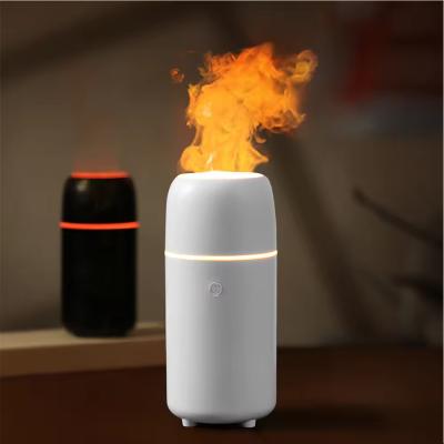 China 100ml Mini Portable USB Fire Flame Humidifier Car Perfume Diffuser Air Freshener Diffuser Essential Oils for Car for sale