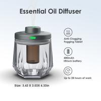 China Rechargeable Waterless Essential Oil Diffuser Nebulizer 30dB Low Noise Portable for Home Car Large Room for sale