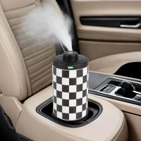 China Mini Portable Nebulizer Scent Diffuser Battery Operated White Black Ceramic Waterless Essential Oil Diffuser for Home,Car,Office for sale