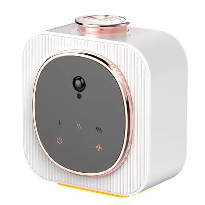 China Wall Mounted Waterless Essential Oil Diffuser 2000mAh Battery Nano Mist Scent Machine with Night Light for sale