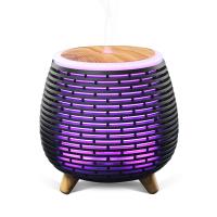 China USB Wood Grain Essential Oil Diffuser 140ml Portable Aroma Diffuser for Home Office for sale