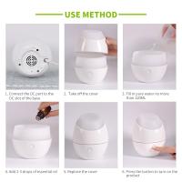 China USB Aroma Diffuser 120ml with Adjustable Mist Modes and 7 LED Lights for Bedroom Office for sale