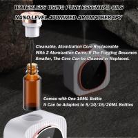 China Wall Mounted Waterless Essential Oil Diffuser 2000mAh Battery Nano Mist Scent Machine with Night Light for sale