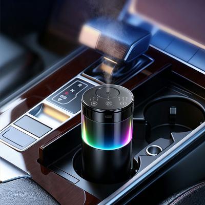 China Mini Waterless Essential Oil Diffuser 20ml USB Rechargeable Car Aromatherapy with Colorful Lights for sale