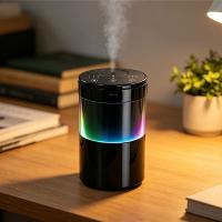 China Mini Waterless Essential Oil Diffuser 20ml USB Rechargeable Car Aromatherapy with Colorful Lights for sale