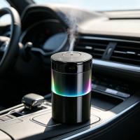 China Mini Waterless Essential Oil Diffuser 20ml USB Rechargeable Car Aromatherapy with Colorful Lights for sale