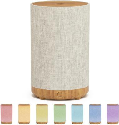 China Fabric Material Aurora Light Aroma Diffuser 100ml Essential Oil Humidifier With USB Cable for Home Use Gift for sale