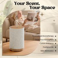 China Fabric Material Aurora Light Aroma Diffuser 100ml Essential Oil Humidifier With USB Cable for Home Use Gift for sale