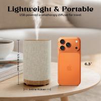 China Fabric Material Aurora Light Aroma Diffuser 100ml Essential Oil Humidifier With USB Cable for Home Use Gift for sale