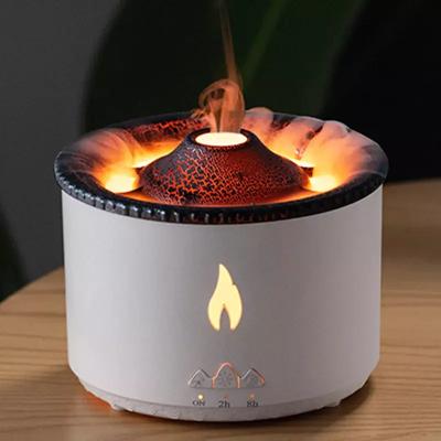 China 360ml Ultrasonic Volcano Aroma Diffuser with 7 Color LED Light Remote Control Humidifier 24V for sale