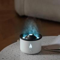 China 360ml Ultrasonic Volcano Aroma Diffuser with 7 Color LED Light Remote Control Humidifier 24V for sale