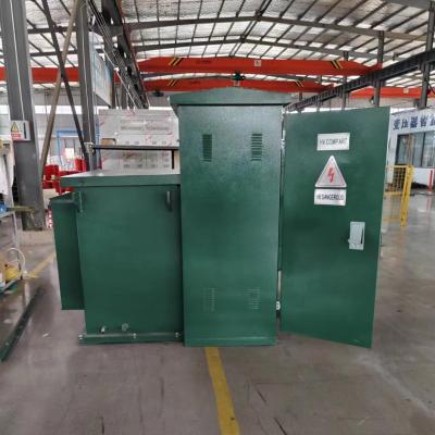 China Powder Coated Steel Enclosure 3000kVA Oil Filled Transformer for Commercial Power Systems for sale