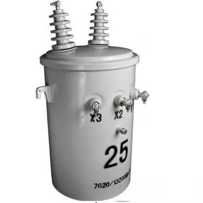 China Oil Immersed Pole Mounted Transformer 30-1600 KVA ANSI Mineral Oil or Synthetic Ester for sale