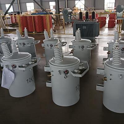 China Pole Mounted Transformer 25-333kVA Oil Immersed Distribution Transformer 13.2kV 34.5kV for sale