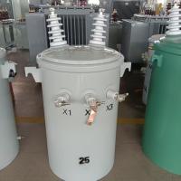 China Oil Immersed Pole Mounted Transformer 25kVA 100kVA Three Phase Outdoor Distribution for sale