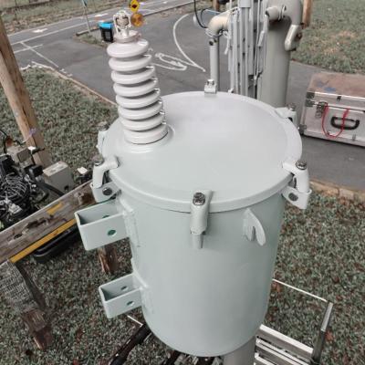China Pole Mounted Single Phase Oil Transformer 13.2kV 450kVA Stable Output for sale
