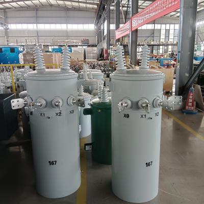 China Pole Mounted Transformer 15kVA to 333kVA Silicon Steel Core for Power Distribution for sale