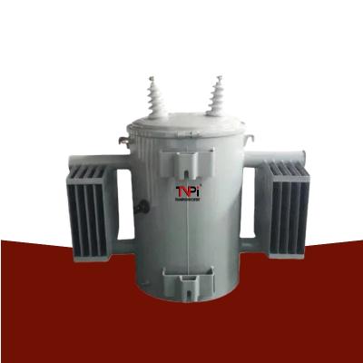 China Single Phase Oil Immersed Pole Transformer 50Hz 200V-440V Output Distribution Transformer for sale