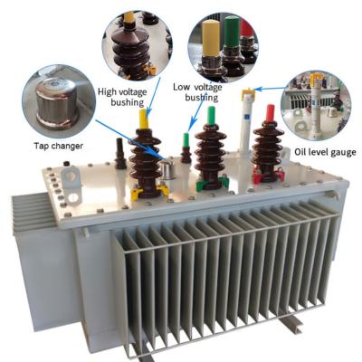 China 11kV 33kV 100kVA 2500kVA Three Phase Oil Immersed Power Transformer 50Hz 60Hz for sale