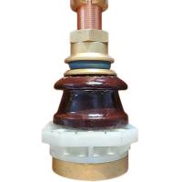 China Three Phase Transformer Bushing 66kV Voltage Rating IEC Standard Porcelain Insulator for sale