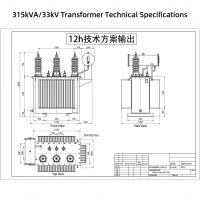 China Customized Oil Immersed Power Transformer 11kV 33kV Industrial Distribution Transformer for sale