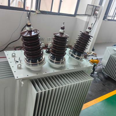China 11kV 33kV Pole Mounted Oil Filled Distribution Transformer 15kVA to 500kVA for Rural Electrification for sale