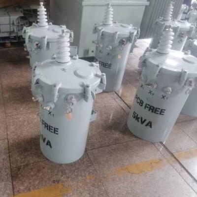 China Custom Capacity Pole Mounted Transformer 25kVA–500kVA for sale