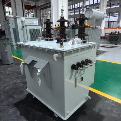 China 13.8kV 34.5kV Pole Mounted Oil Immersed Distribution Transformer IEC Standard ONAN Cooling Fully Sealed for sale