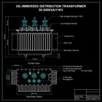 China Three Phase Pole Mounted Distribution Transformer up to 2500kVA 11kV–35kV for sale