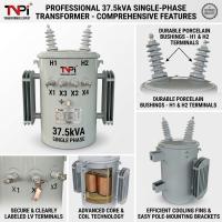 China Single Phase Pole Mounted Distribution Transformer 25kVA–333kVA Manufacturer for sale