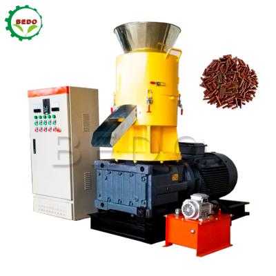 China 37KW Wood Pellet Machine 500-600kg/h Capacity with PLC Control System 1630×720×1440mm for sale